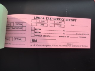 💥LIMITED PROMOTION FAST SELLING Taxi Receipt book BUKU RESIT TAXI LIMO ...
