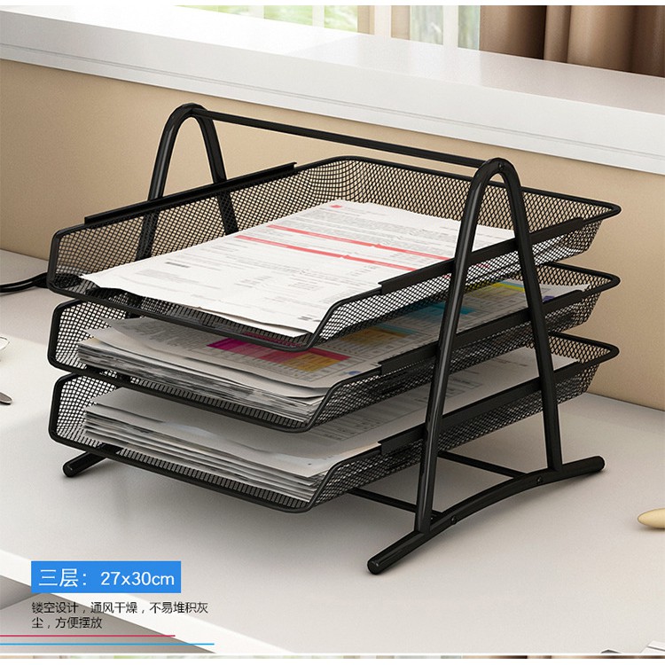 Rak Tray Pejabat Letak Fail Dokumen Kertas A4 Tray Rack for A4 Paper ...