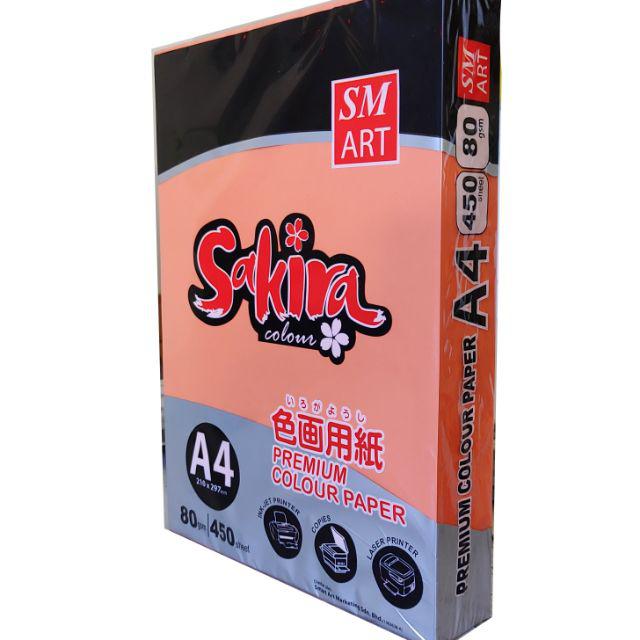 Colour Paper A4 JAPAN SAKIRA 80GSM 450's (Dark Colour) Kertas Warna ...