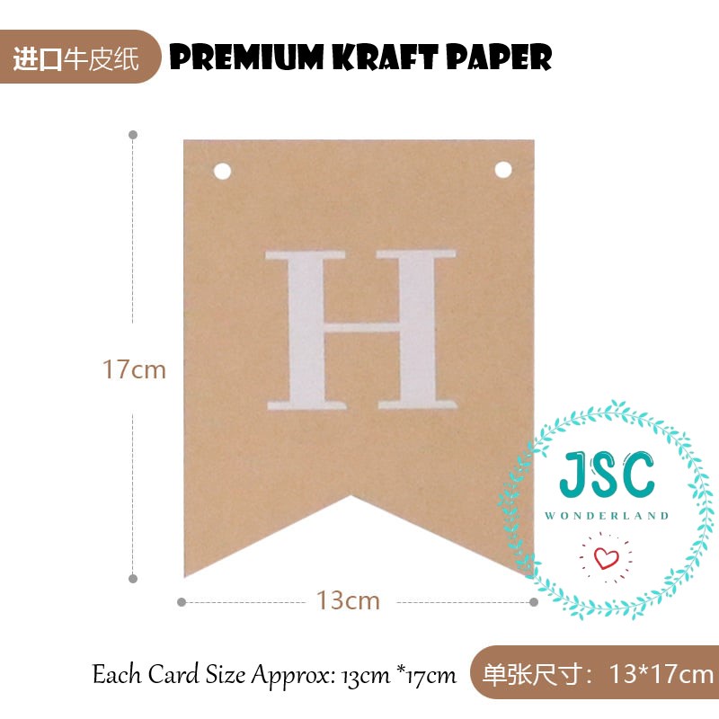 Happy Birthday Banner Kraft Paper Fish Tail Banner Design Banner ...