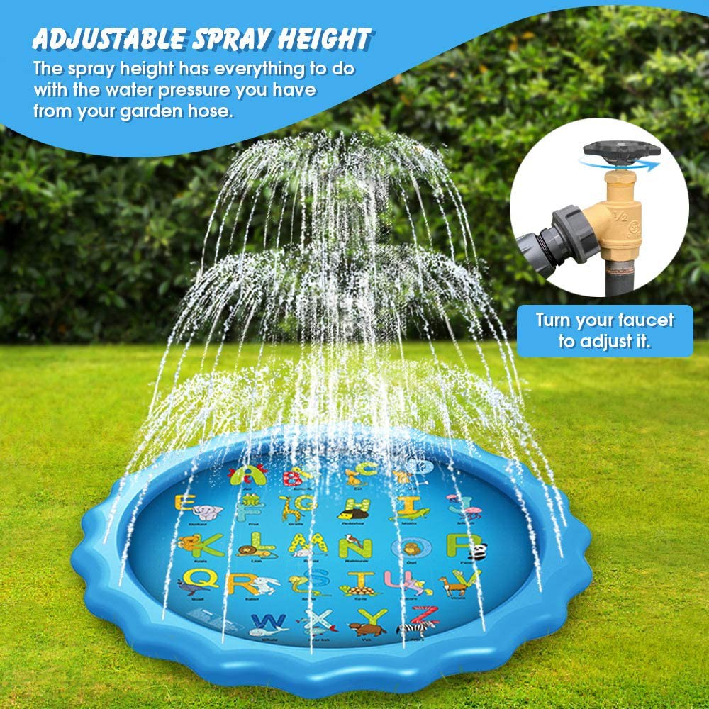Mafababe Fountain Pad Sprinkler for Indoor Outdoor Swimming Wading Pool ...