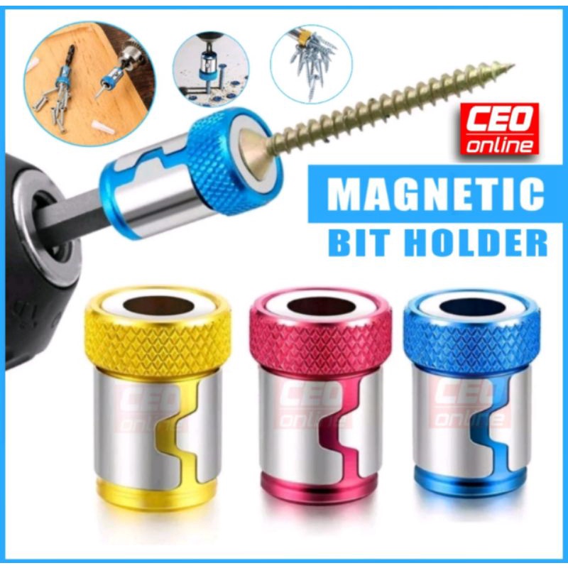 CEO 🇲🇾 Magnetic Bit Holder Alloy Electric Magnetic Ring Screwdriver Bit ...