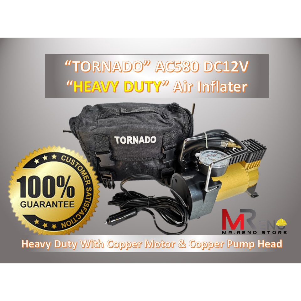 Heavy Duty With Copper Pump & Head Auto Car Air Compressor Pump Tyre ...