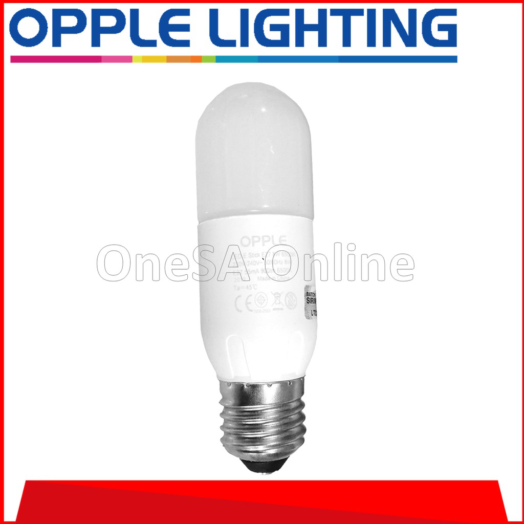 OPPLE LED ECOMAX STICK BULB 8W E27 (OP-STICK-E-8W-4000) | Shopee Malaysia