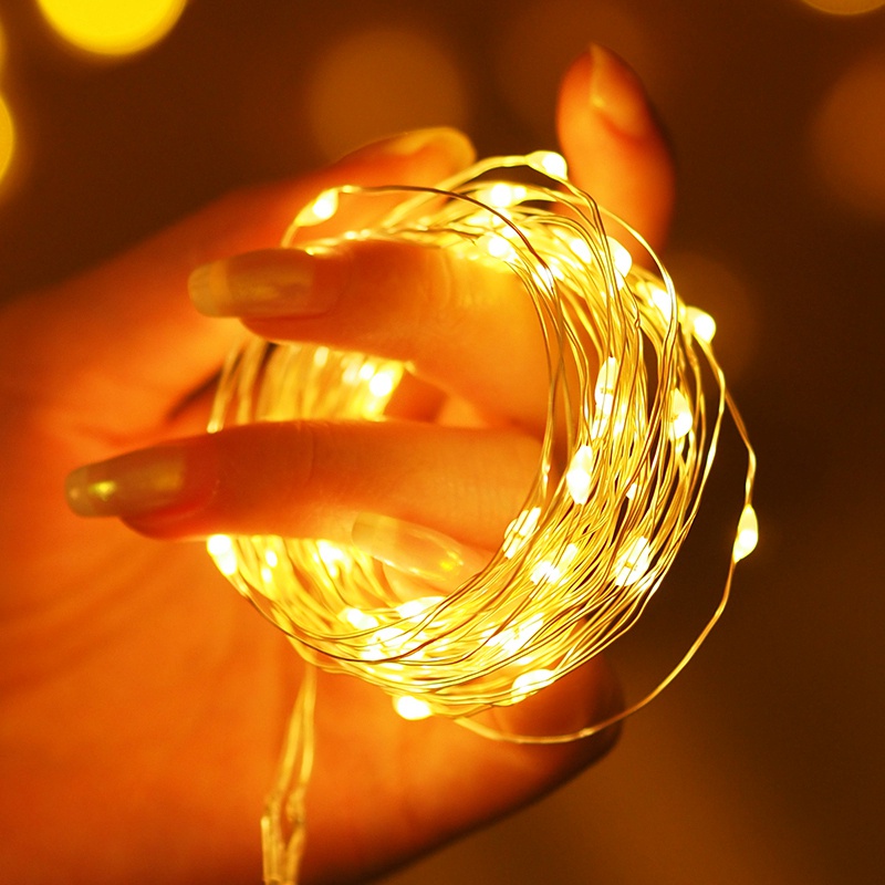 Fairy LED String Light 1m Mini LED Copper Wire Fairy Lights Wall Decor ...