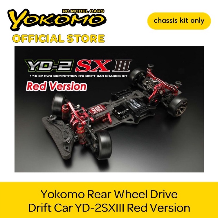 Yokomo Rear Wheel Drive Drift Car Model DP-YD2SX3R - Red Color | Shopee Malaysia