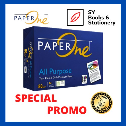 PAPER ONE A4 Copier Paper 80gsm / 75gsm 500's /Kertas A4 / Kertas ...
