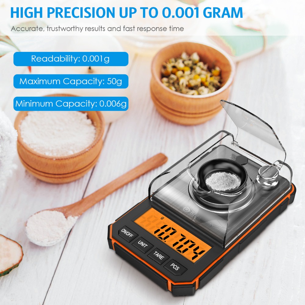 0.001g Electronic Digital Scale Portable Mini Scale Precision ...
