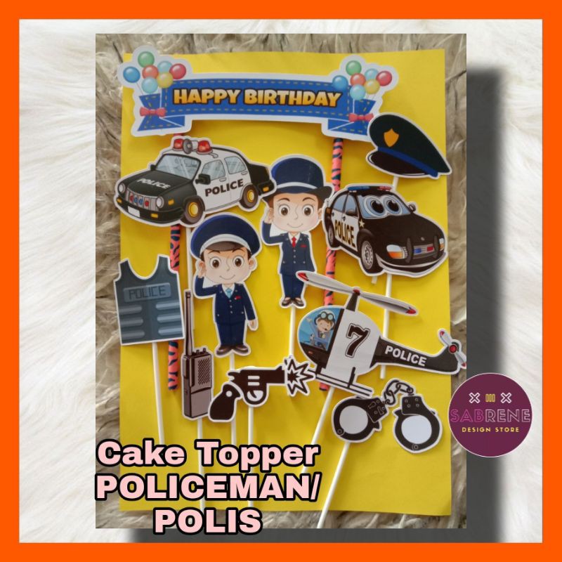 POLICE/POLIS CAKE TOPPER READY STOCK | Shopee Malaysia