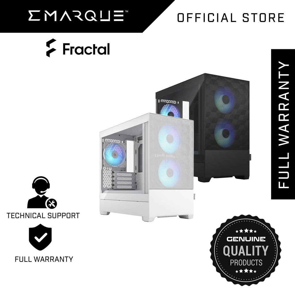 // Fractal Design Pop Mini Air — RGB White TG Clear / RGB Black Clear ...