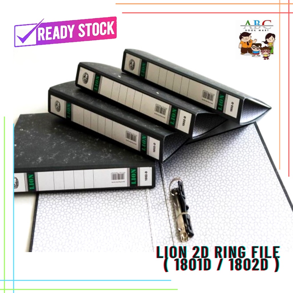 ( READY STOCK ) LION ARCH 2D FILE 2" / 3" RING FILE ( 1801D / 1802D ...