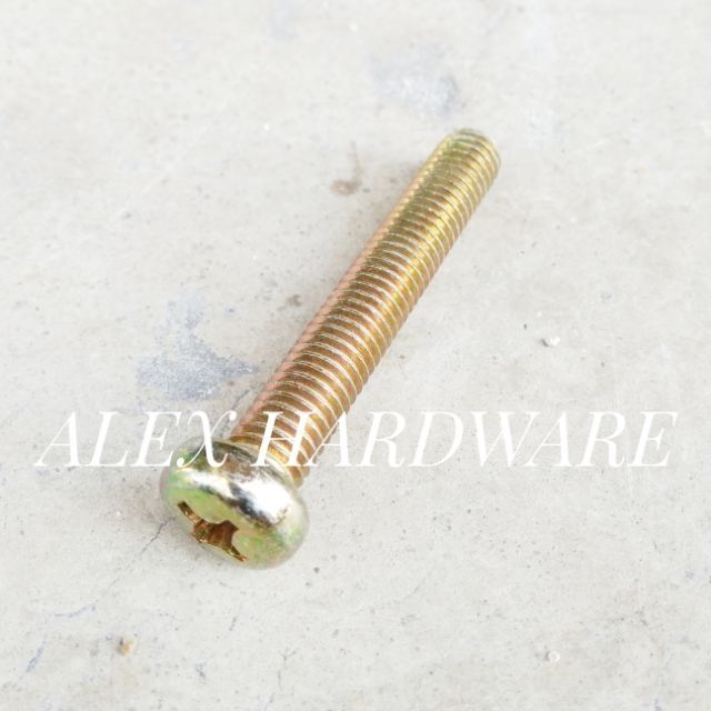(M4/M5/M6/M8) bolt fine thread; skru bolt (ada pilihan panjang ...