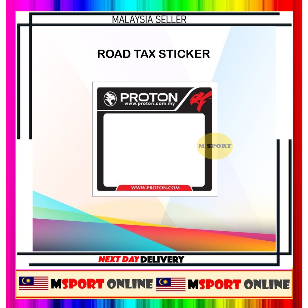 Car Road Tax Roadtax Sticker R3 PROTON PERODUA ADVAN NISSAN IMPUL ...