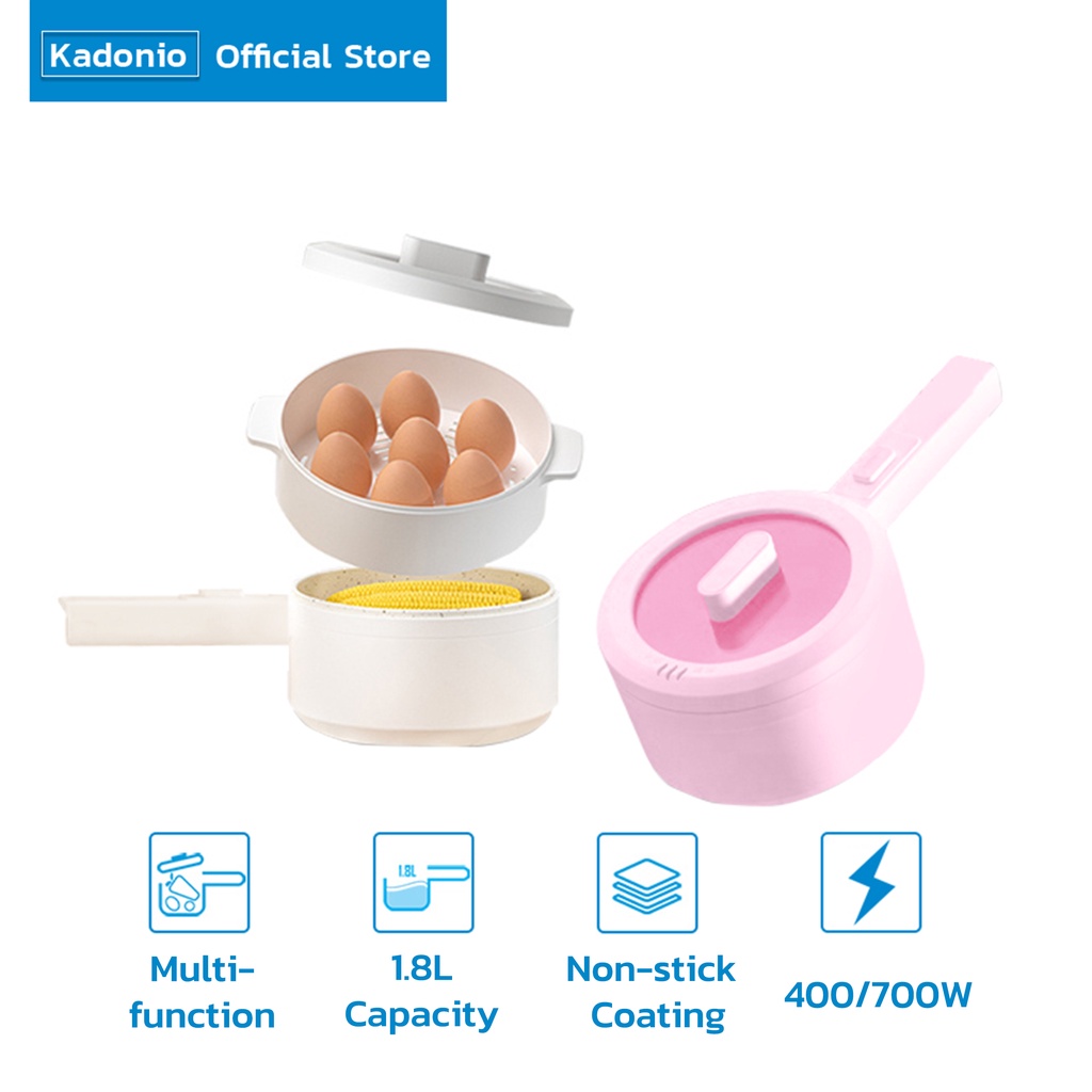 Kadonio Multifunctional Cooker Non Stick Electric Cooking Pot Manual Cooker Non-stick Pan with ...