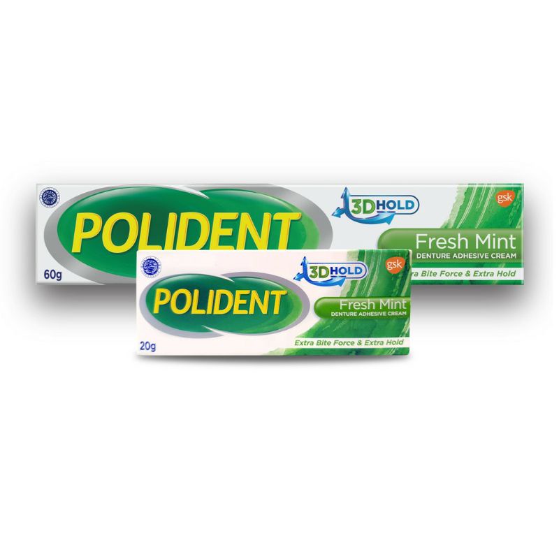 Polident Denture Adhesive Cream 20G/60G (Fresh Mint) | Shopee Malaysia