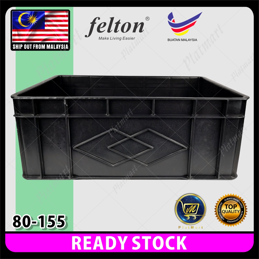 PlatMart - [READY STOCK] FELTON Industrial Stackable Basket Container ...
