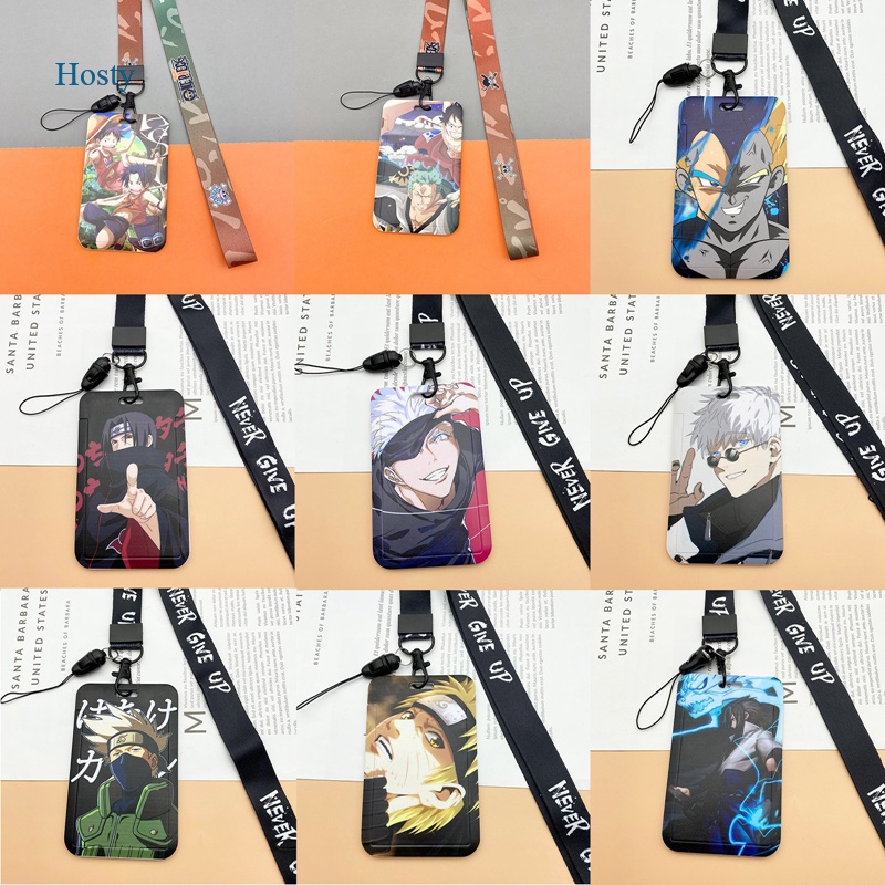 New Anime Naruto Dragon Ball One Piece PVC Card Holder Student Campus ...