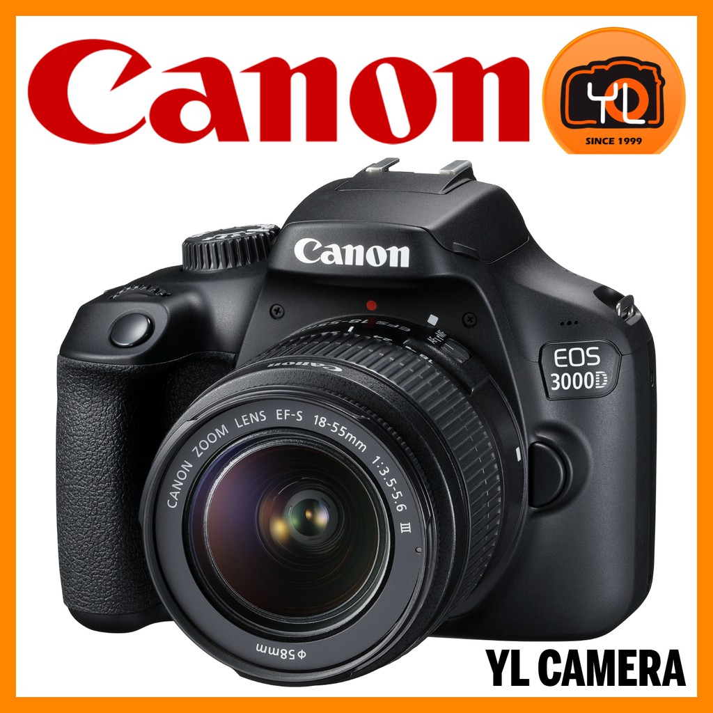 Canon EOS 3000D DSLR Camera with EF S18-55 III [Free Camera Bag ...