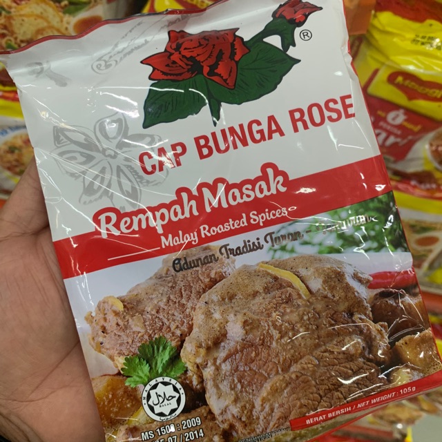 Rempah masak cap bunga ros 105g | Shopee Malaysia
