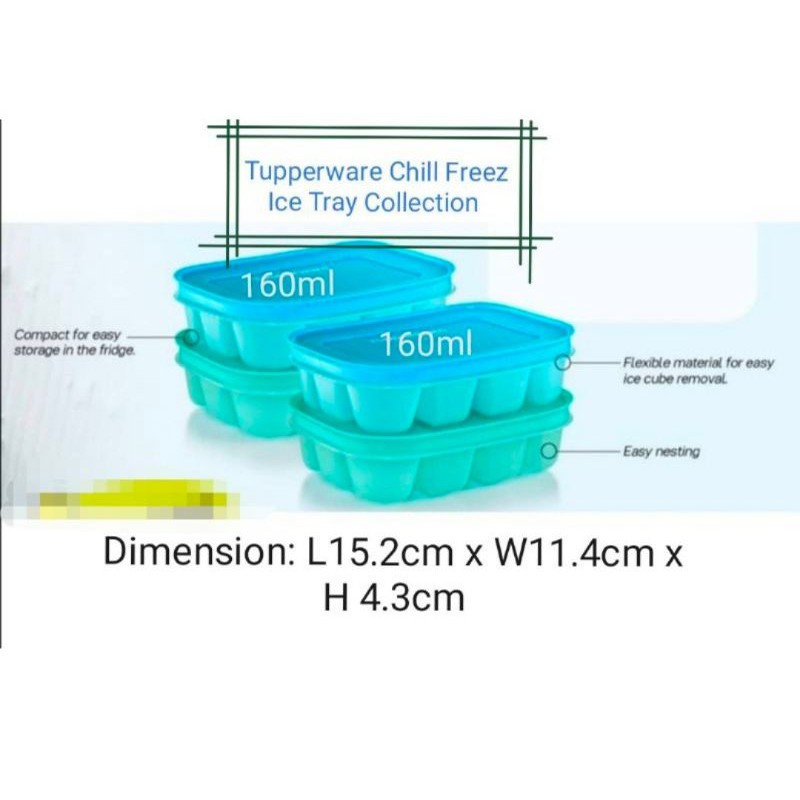 Tupperware Chill Freez Ice Tray Collection (1piece) | Shopee Malaysia