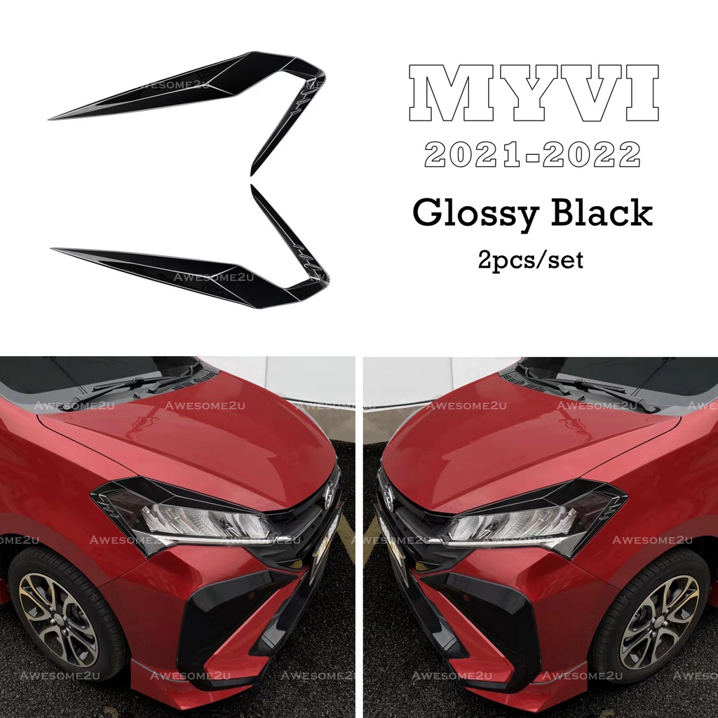 Awesome2u Perodua Myvi FL 2022-2025 Head Lamp Eye Lip Cover Sportivo ...