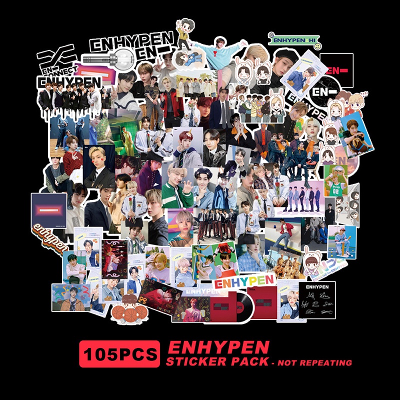 105pcs/set Kpop ENHYPEN Sticker 2021 Border Album Photo Stickers Cute ...