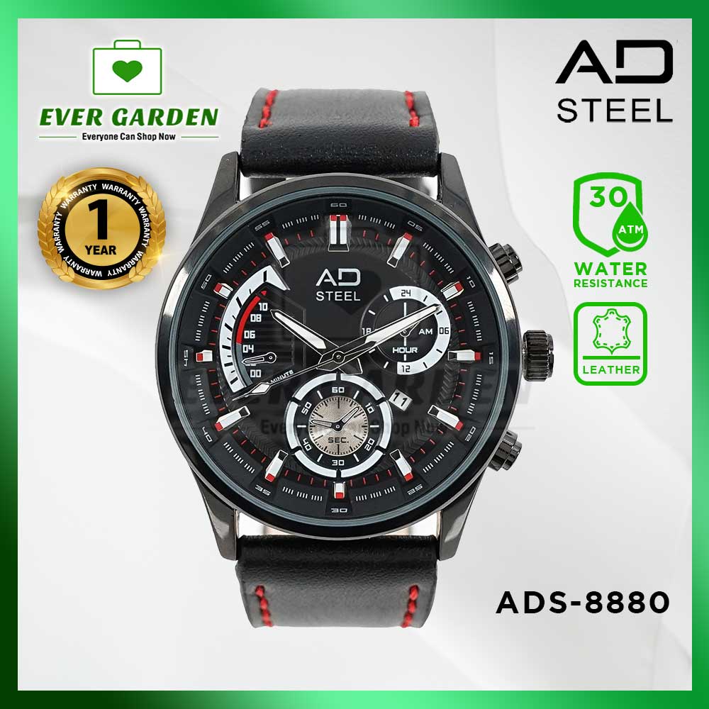 Evergarden AD-STEEL AD8880 Casual Business Men Watch Date Display ...