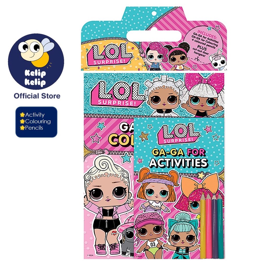 LOL Surprise Activity Pack With 4 Colour Pencils 1 Colouring Book 1 ...