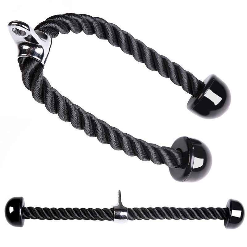 High Grade Double Pull Biceps MMA Tricep Rope for Arm Muscle Building ...