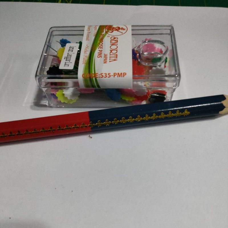 peniti langgar lari mata halus+ pencil penanda | Shopee Malaysia