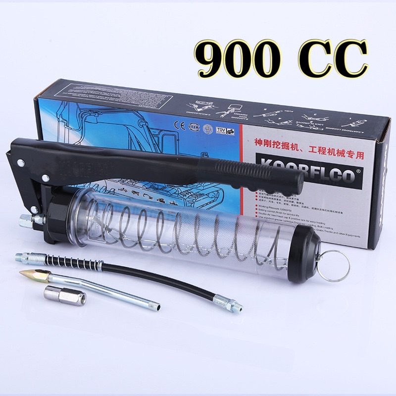 900CC Heavy Duty Transparent Grease Gun Manual Oil Grease Gun Vehicle ...
