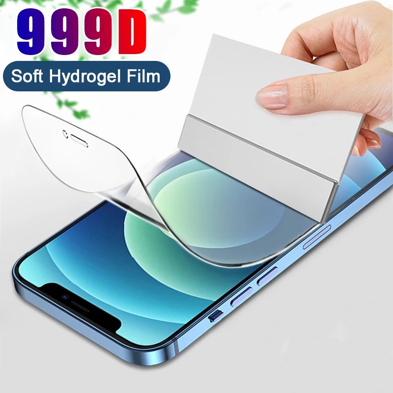 Full Curved Hydrogel Film For iPhone 14 15 Plus 13 Pro Max 12 Mini 11 ...