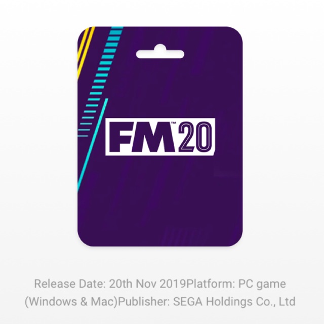Football manager 2020 CD-Key Redeem Code (INSTANT DELIVERY) | Shopee ...