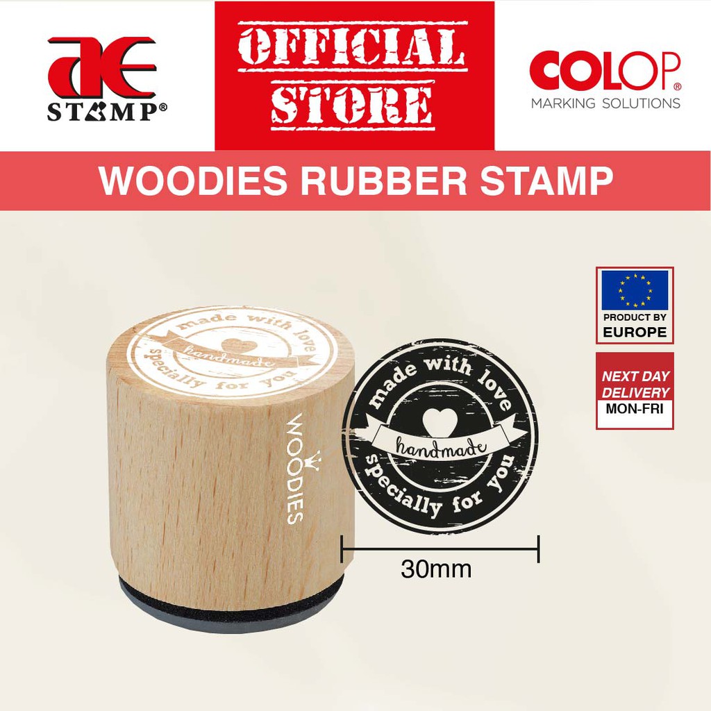 Handmade Stamps Series | Woodies Rubber Stamp | Chop siri buat sendiri ...