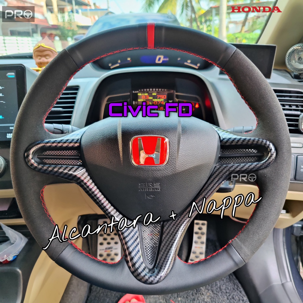 COVER SAHAJA Proton Saga Wira Iswara lmst SE Steering Cover DIY Stitch ...