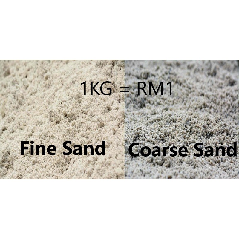 Fine / Coarse Sand (Pasir Halus / Pasir Kasar) 1kg | Shopee Malaysia