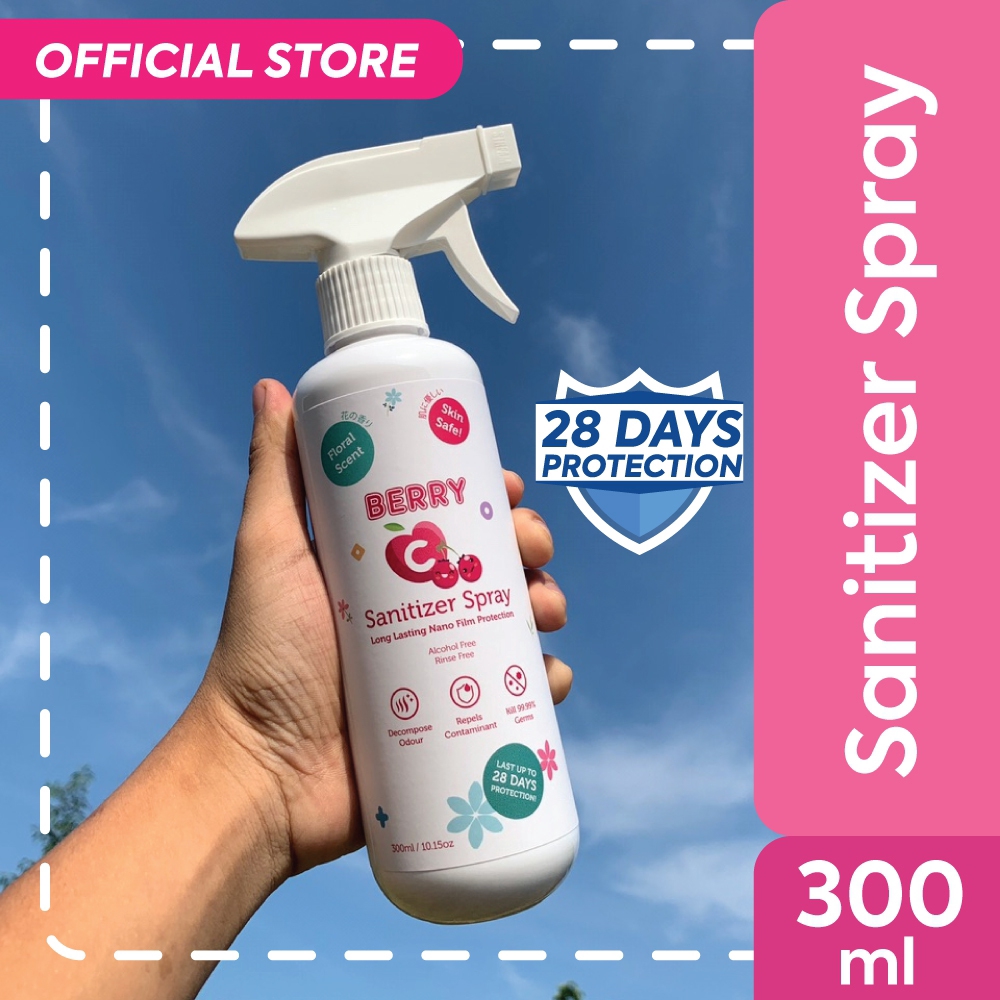 BerryC Sanitizer Spray 消毒液 消毒水喷雾 40ML / 300ML / 500ML | Shopee Malaysia