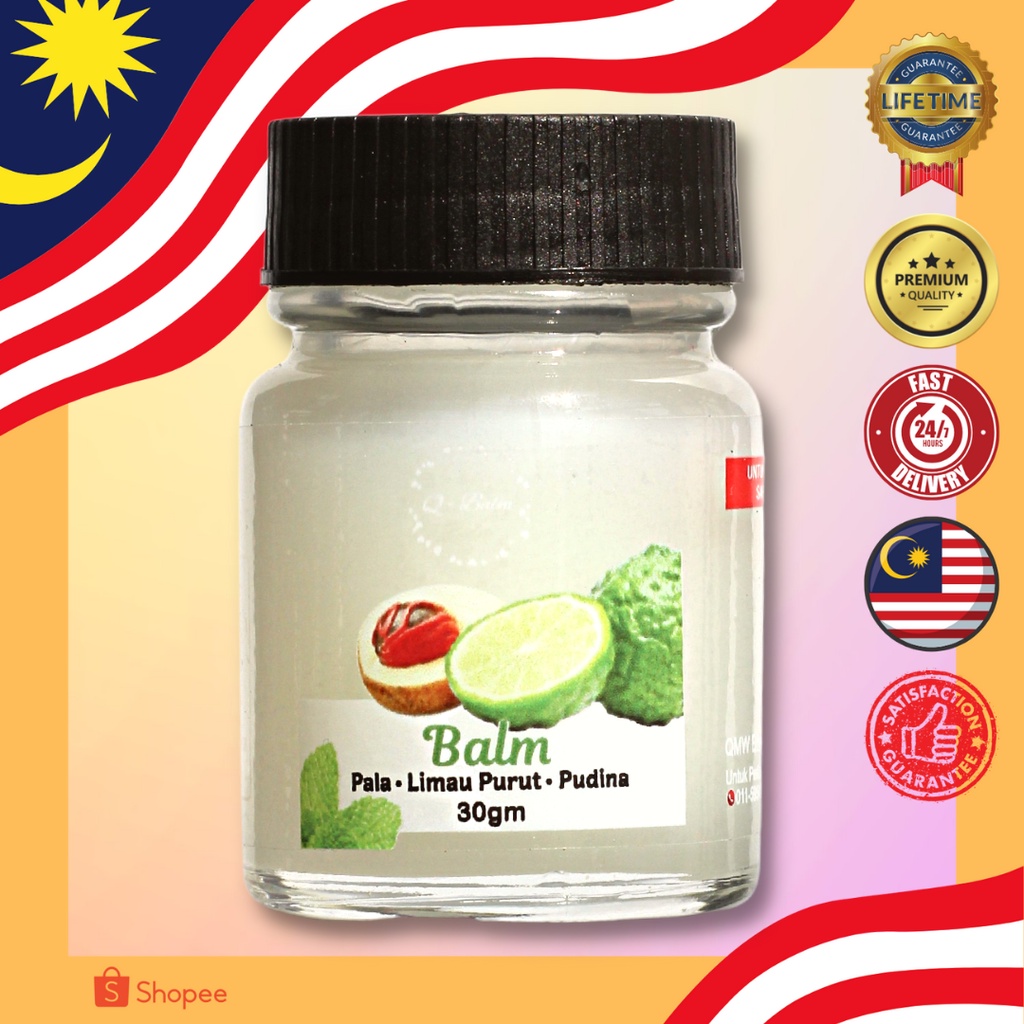 Balm Pala Limau Purut dan Pudina - 30gm (Q-Balm) | Shopee Malaysia