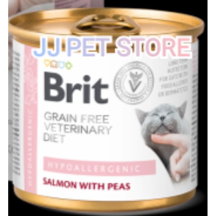 Brit Grain free Veterinary Deit cat wet food hypoallergenic (salmon ...
