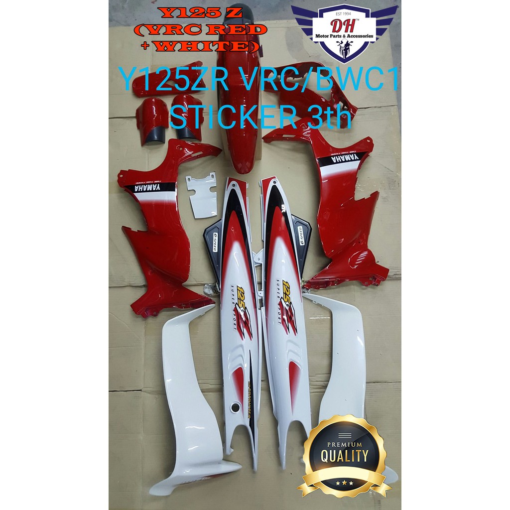Y125 Z COVER SET (VRC RED, GREY + BLACK, DPBMC BLUE + BLACK, CANDY BLUE ...