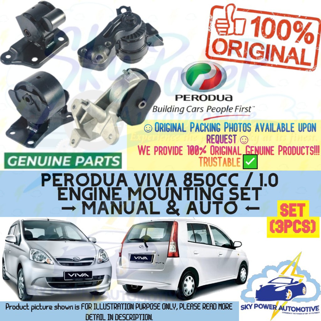 PERODUA VIVA 850CC/1.0CC (MANUAL & AUTO) 100% ORIGINAL PERODUA GENUINE ...