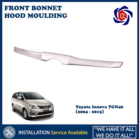 Toyota Innova Front Bonnet Hood Moulding Grille Chrome (1pc) | Shopee ...