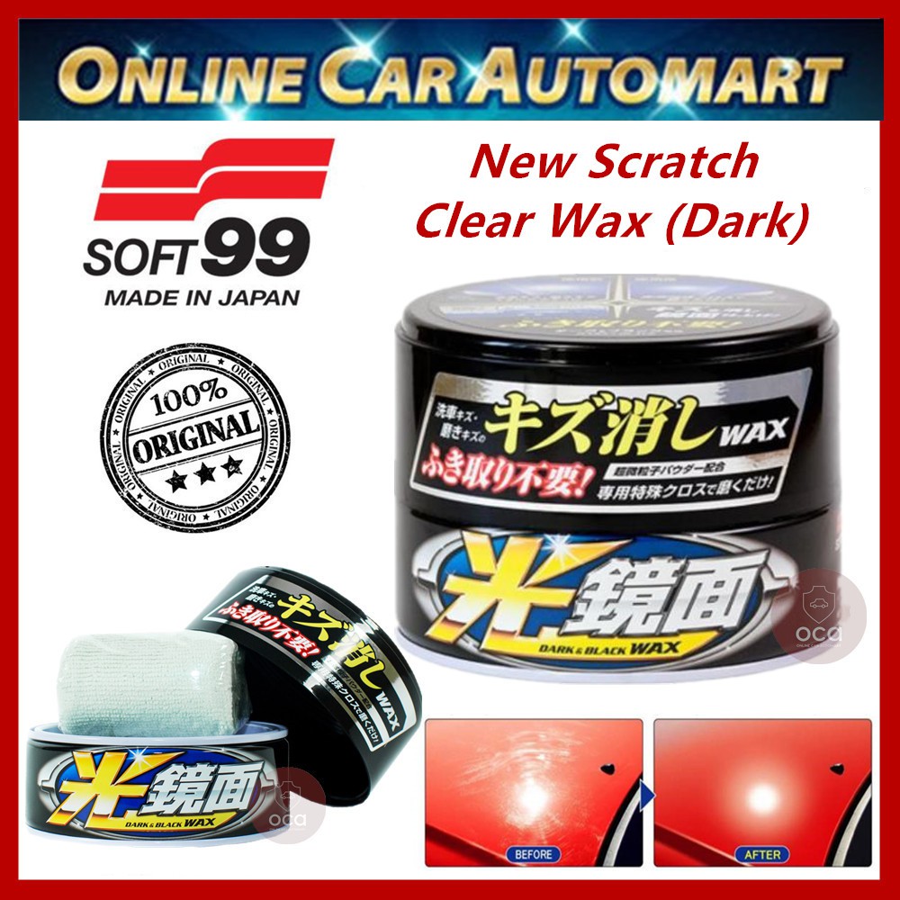 ( Free Gift ) Soft99 Soft 99 New Scratch Clear Wax Mirror Finish Dark Colour 200g | Shopee Malaysia
