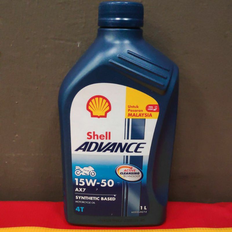 Shell Lubricant Oil Advance AX7 15W-50 (Minyak Hitam Motor) | Shopee ...