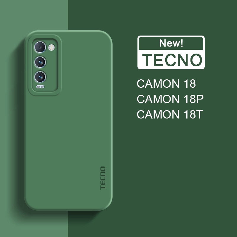 Solid Color Soft Camera Case TECNO CAMON 18P 18T 18 19 Pro NEO 5G 9 Pro 18 Premier Original ...