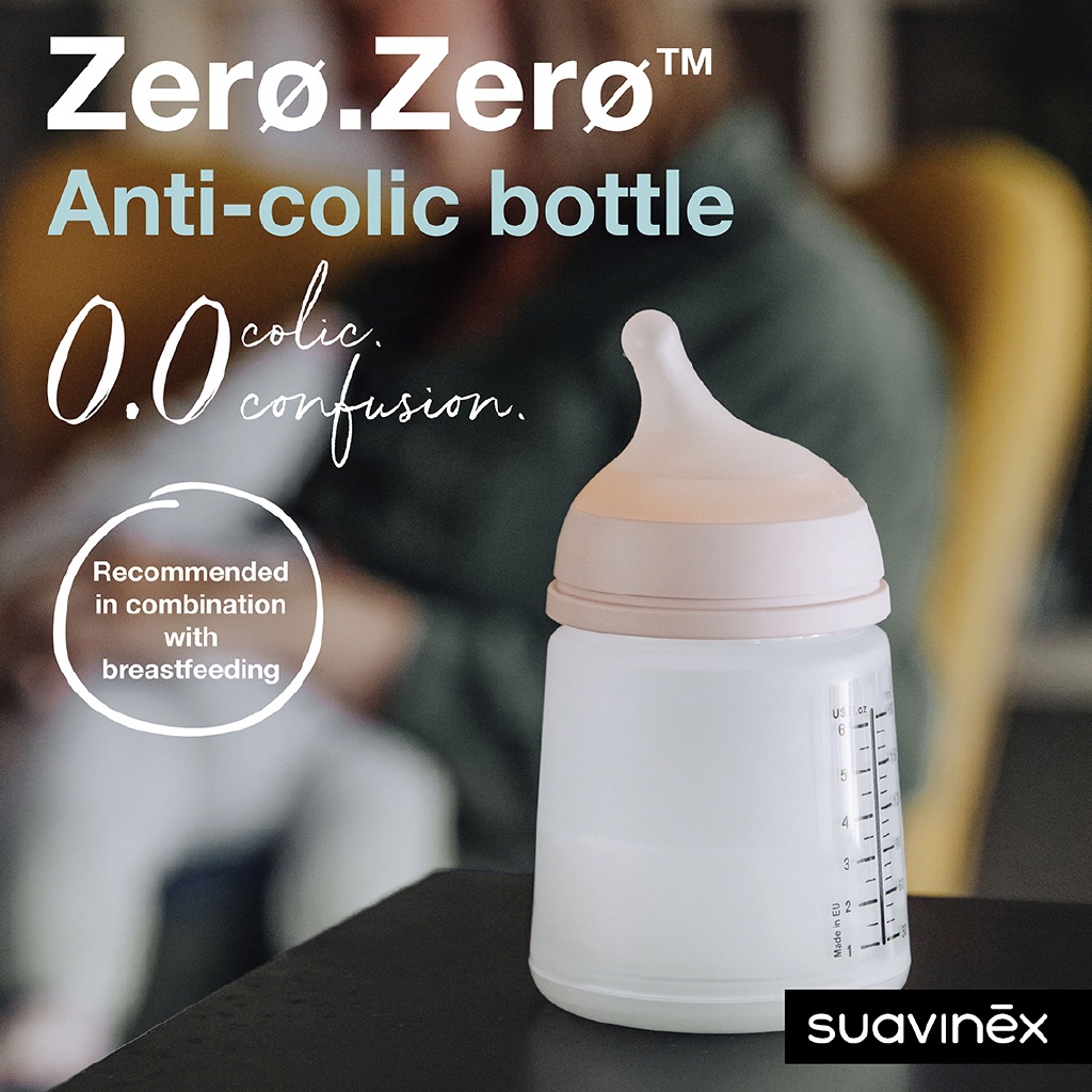 Suavinex ZERO.ZERO Collection Anti Colic Baby Breastfeeding Feeding Bottle Set Botol Susu Set ...