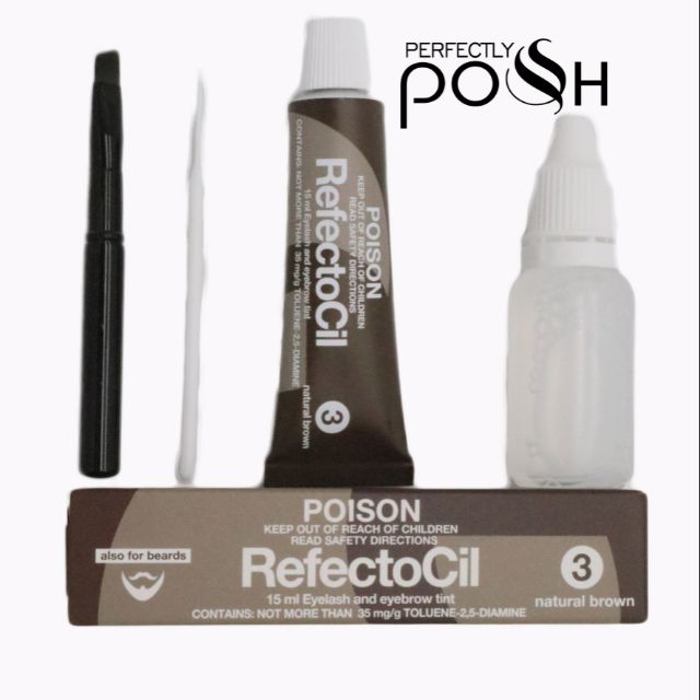 Eyelash&Eyebrow Tint(Color+Peroxide+Brush set) RefectoCil made in ...