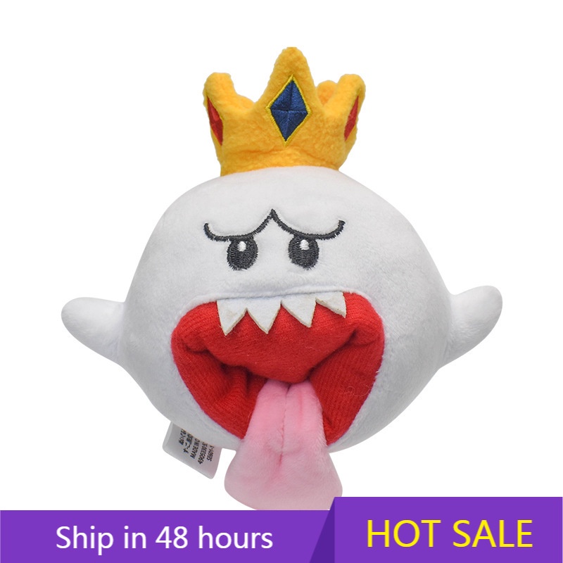 With Tag Mario Crown Vomiting Tongue Shy Ghost Funny Small Plush Doll ...