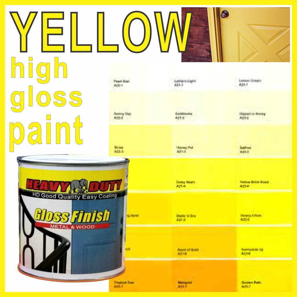 1L ( 1 LITER ) HIGH GLOSS PAINT ( HEAVY DUTY PRODUCT ) WOOD AND METAL ...