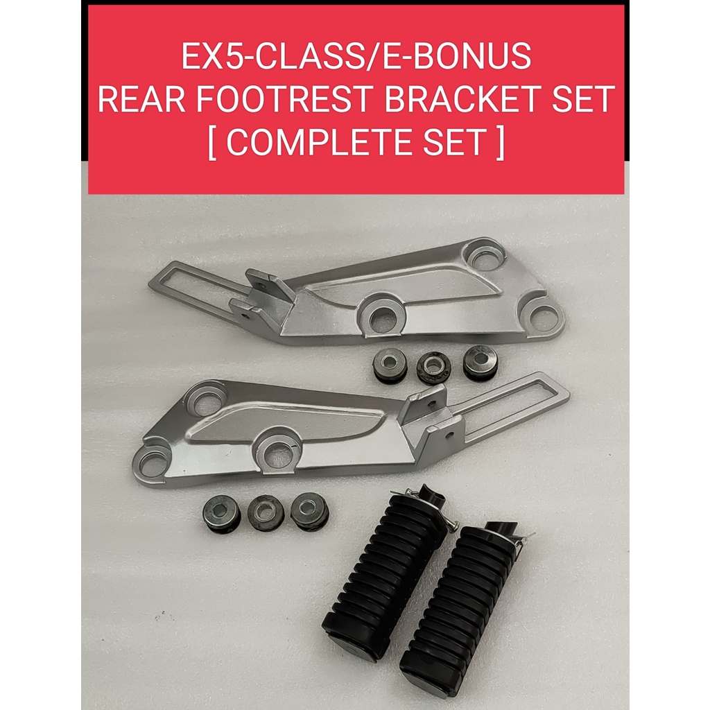 EX5 CLASS / E BONUS110 ( COMPLETE SET ) REAR FOOTREST BRACKET SET ...